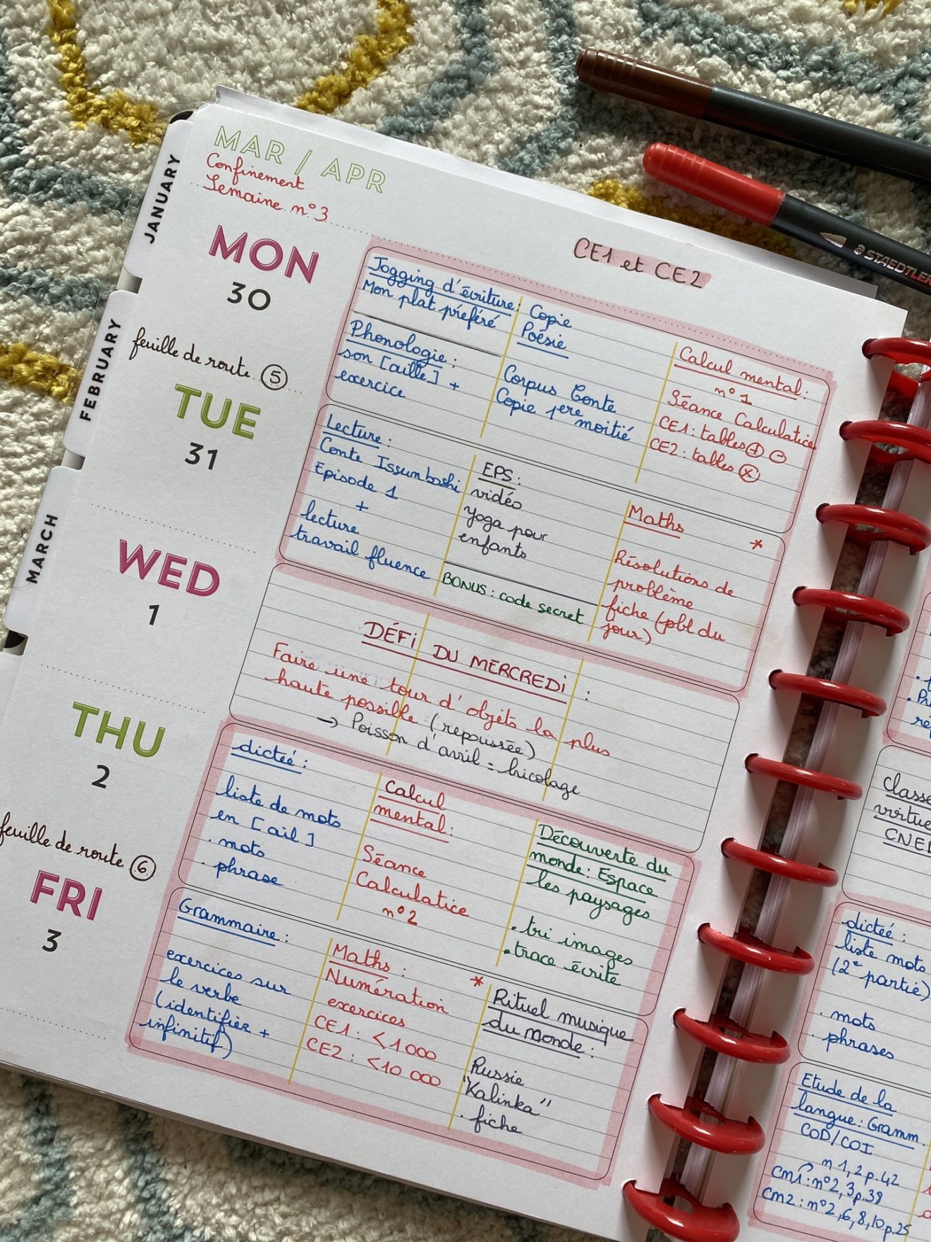 Une semaine avec moi : être une prof confinée | Maitresse de la forêt